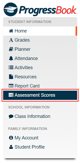 Viewing Your Assessment Scores – ProgressBook Parent & Student