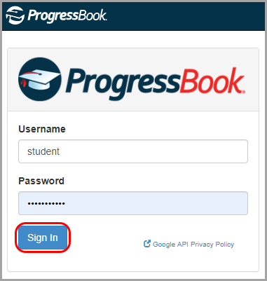 Signing In to ProgressBook (Standard) – ProgressBook Parent & Student